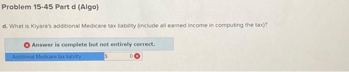 Problem 15-45 (LO 15-3) (Algo) [The following | Chegg.com