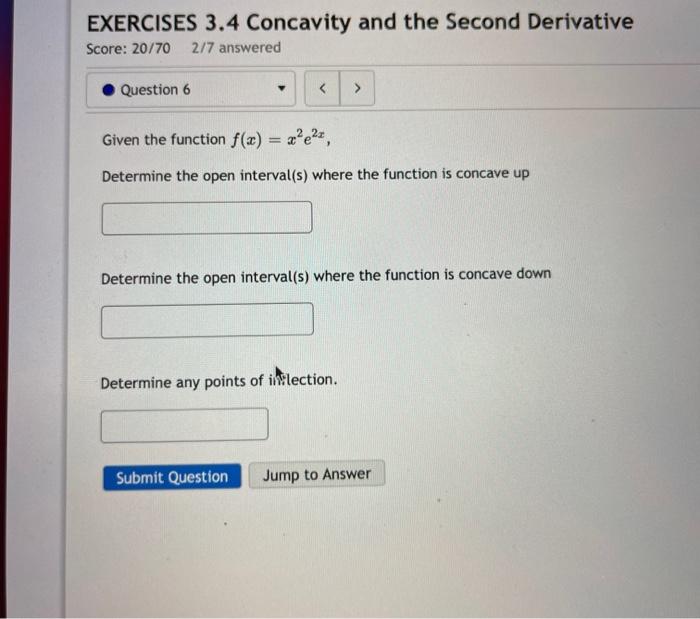 Solved EXERCISES 3.4 Concavity and the Second Derivative | Chegg.com
