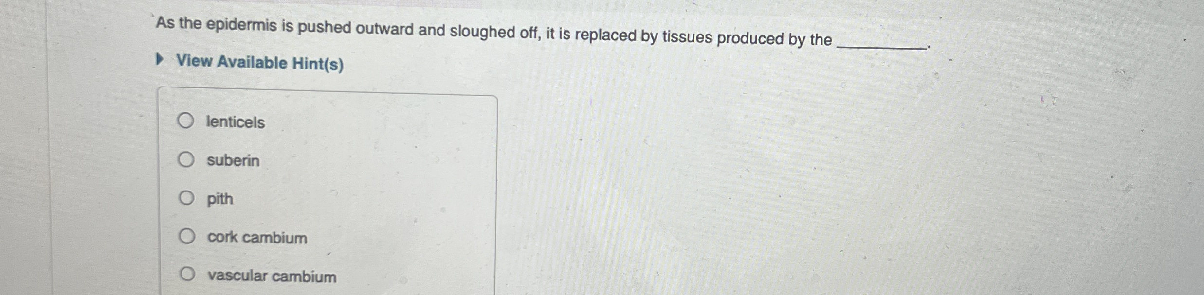 Solved As the epidermis is pushed outward and sloughed off, | Chegg.com