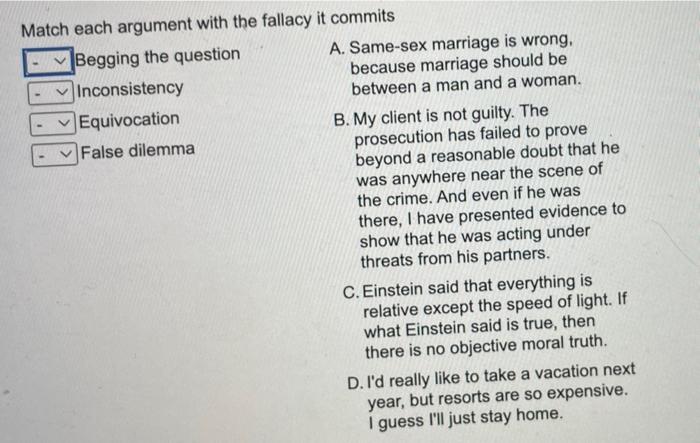 Solved What fallacy does the following argument commit? If | Chegg.com