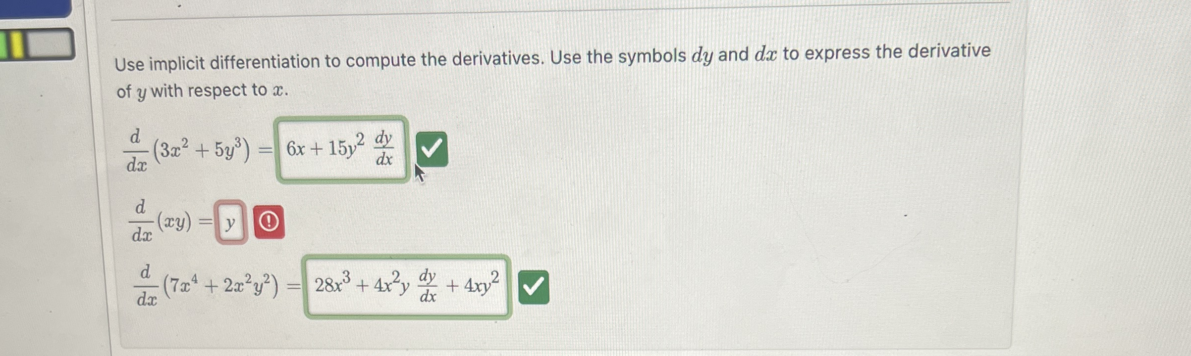 Solved Use implicit differentiation to compute the | Chegg.com Solved Use implicit differentiation to compute the | Chegg.com