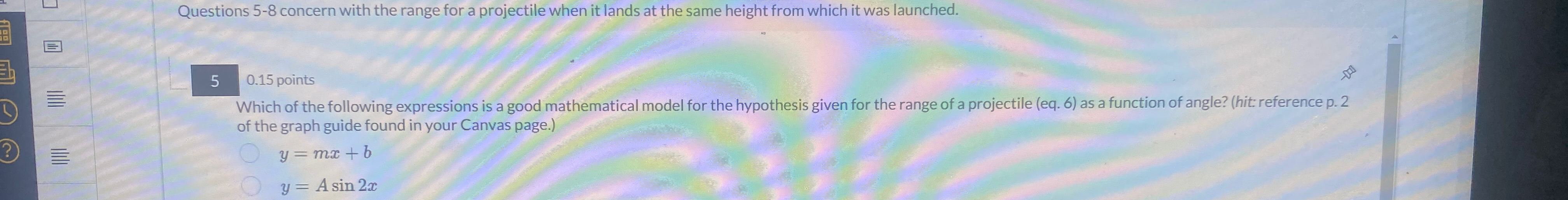 Solved Questions 5-8 ﻿concern with the range for a | Chegg.com