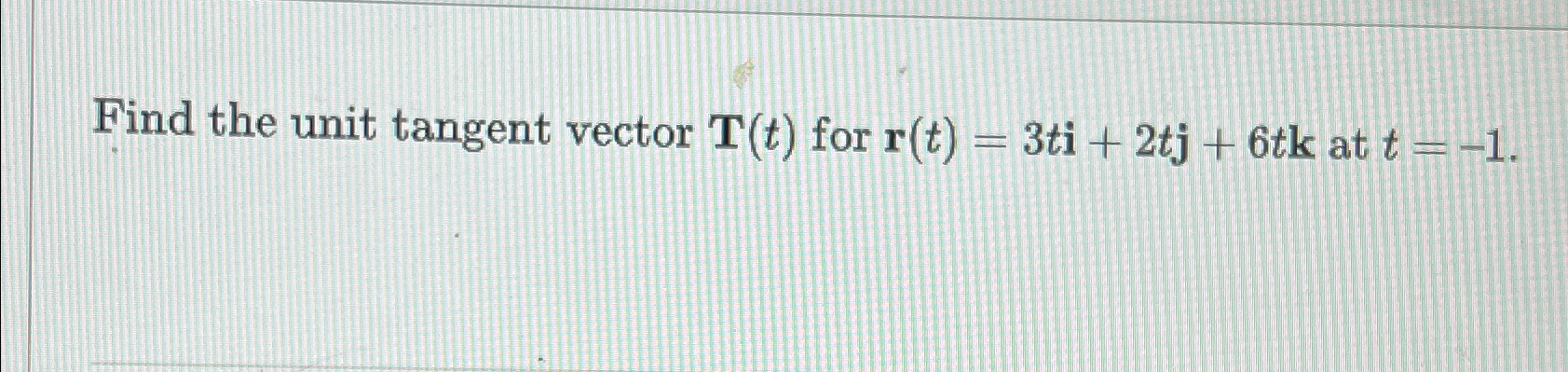 Solved Find the unit tangent vector T(t) ﻿for | Chegg.com