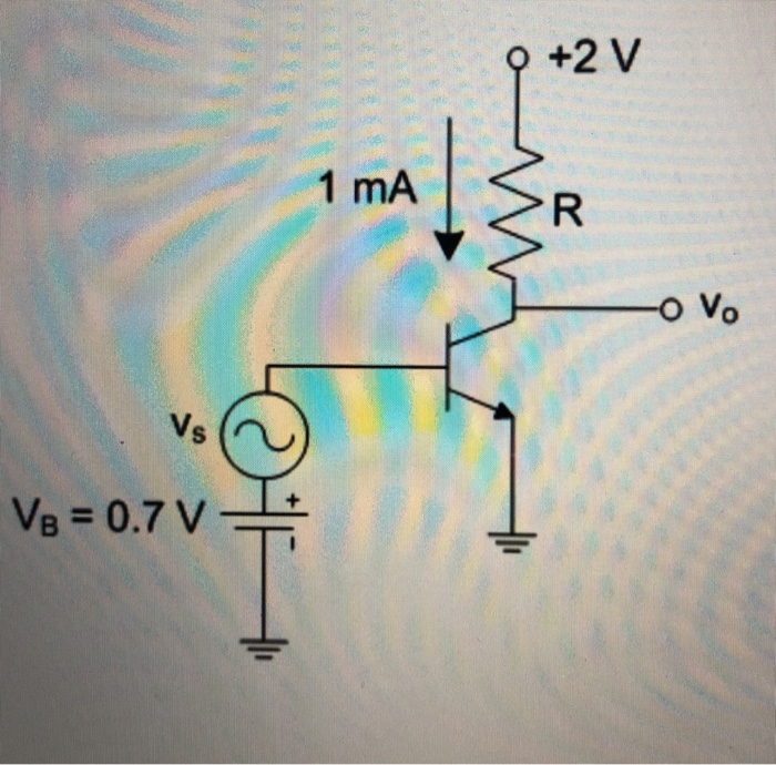 Solved The transistor in the following circuit has VCEsat = | Chegg.com