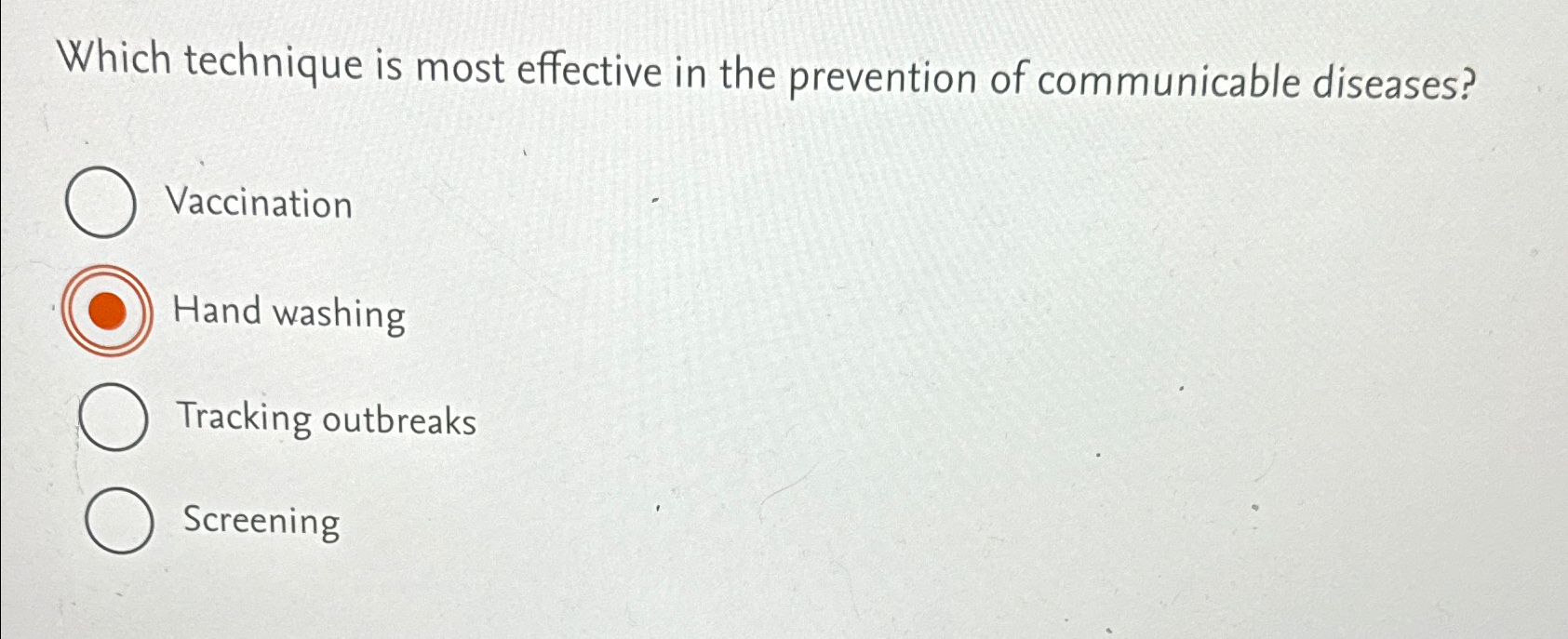 Solved Which technique is most effective in the prevention | Chegg.com