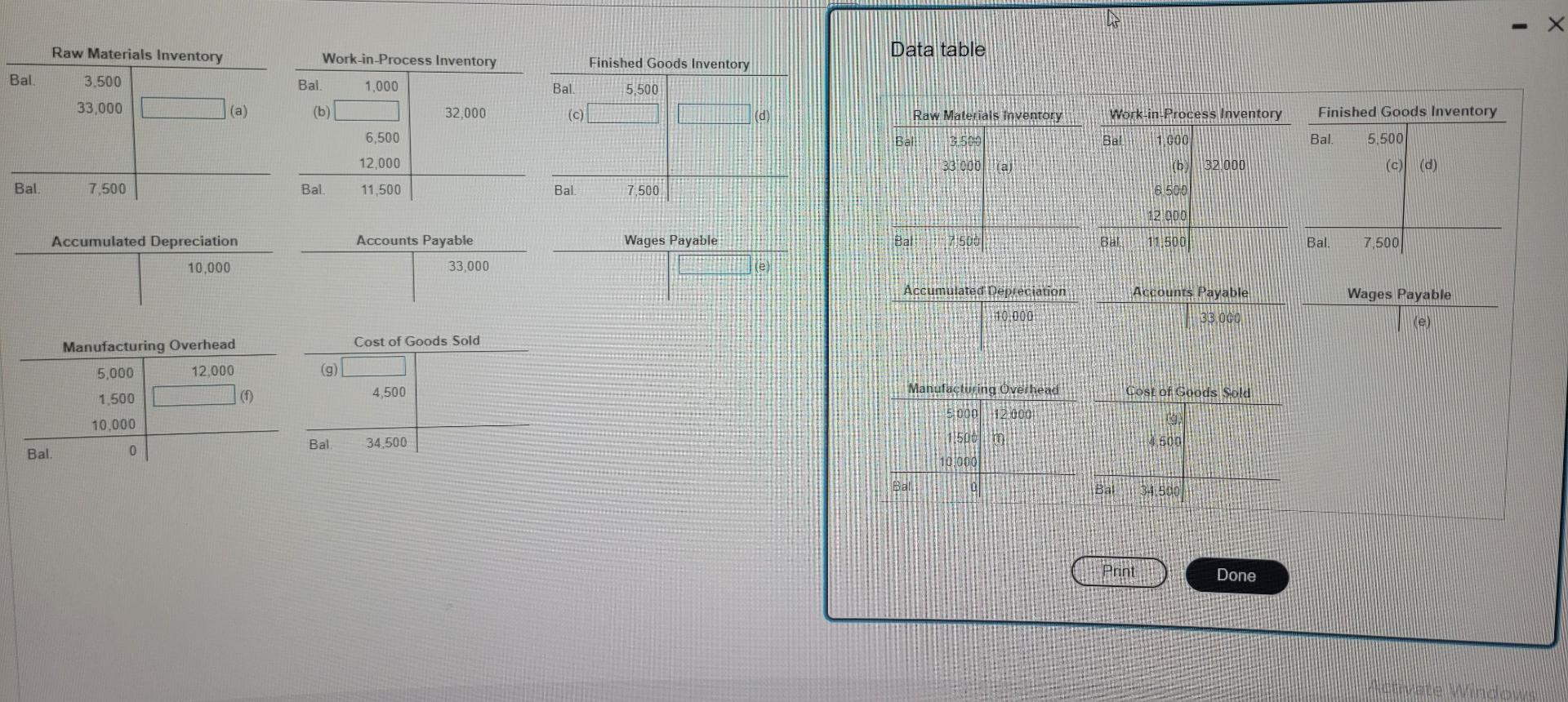Solved Analyze the following T-Accounts: Determine the | Chegg.com Solved Analyze the following T-Accounts: Determine the | Chegg.com