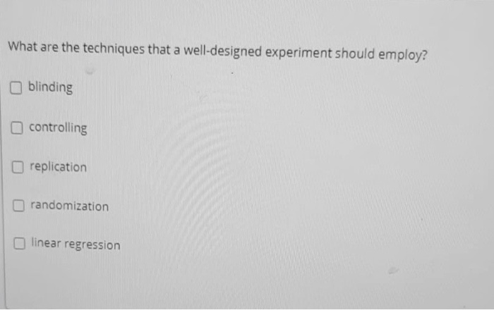 Solved What are the techniques that a well-designed | Chegg.com