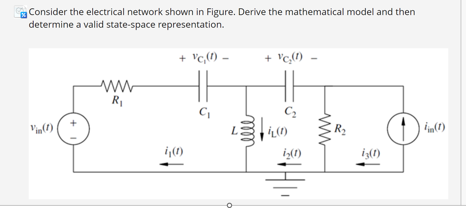 Solved Consider the electrical network shown in Figure. | Chegg.com