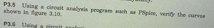 1 Vs(8) (3.10) P3.5 Using a circuit analysis | Chegg.com