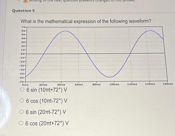 Solved Question 5 7V- 6V- 5V- 4V- 3V- 2V- 1V- OV- Moving | Chegg.com