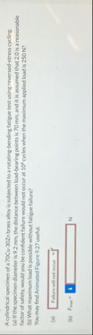 Solved A cylindrical specimen of a 70Cu-30Zn ﻿brass alloy is | Chegg.com