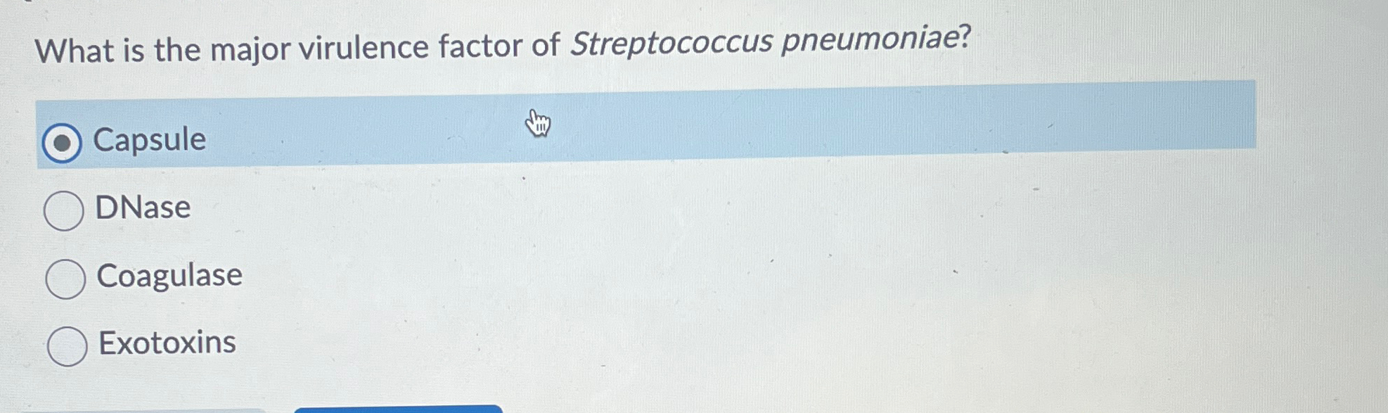 Solved What is the major virulence factor of Streptococcus | Chegg.com