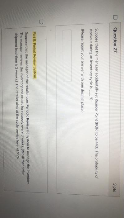Solved Problem statement (Inventory Management) A retailer | Chegg.com