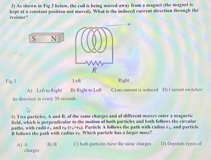 Solved 2) A beam of neutron enters a magnetic field region, | Chegg.com