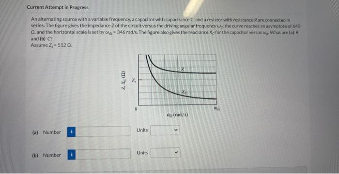 Solved An Alternating Source With A Variable Frequency A 1039