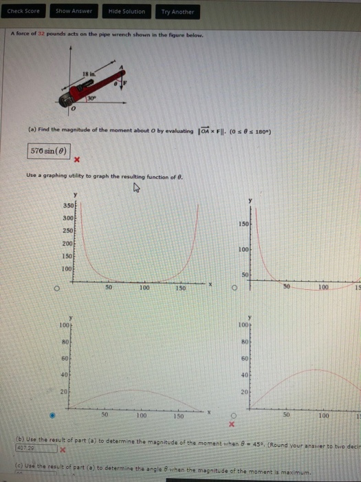 Solved Check Score Show Answer Hide Solution Try Another A | Chegg.com