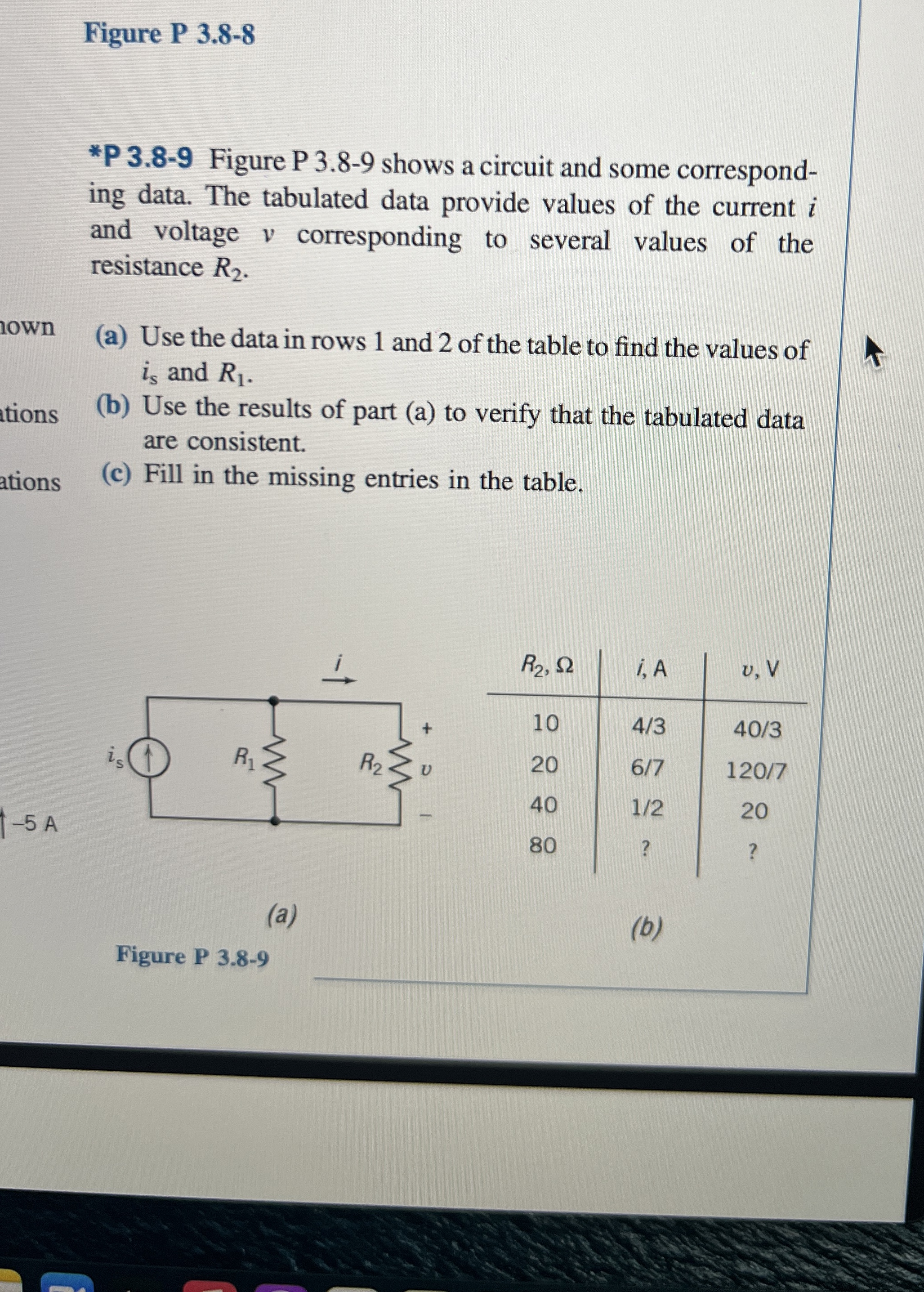 Solved Figure P 3.8-8*P 3.8-9 ﻿Figure P 3.8-9 ﻿shows a | Chegg.com