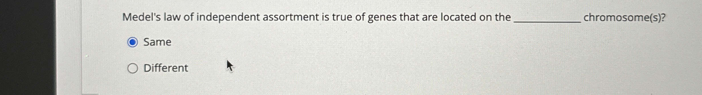 Solved Medel's law of independent assortment is true of | Chegg.com