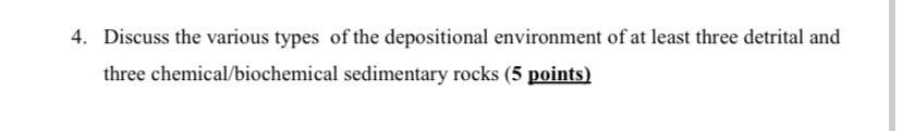 Solved Discuss the various types of the depositional | Chegg.com