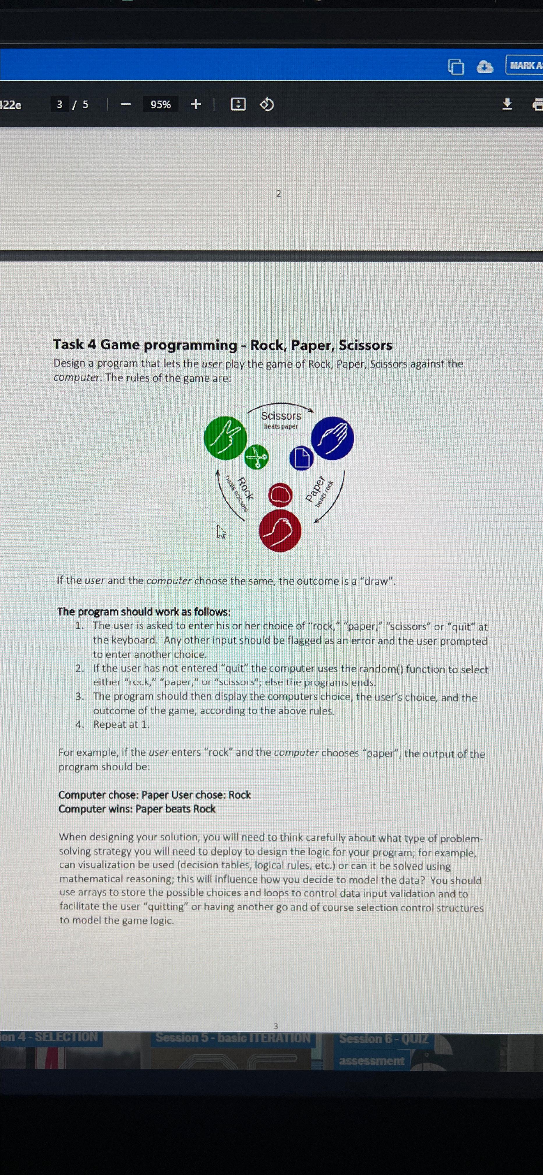 Solved In Flowgorithm Programtask 4 ﻿game Programming