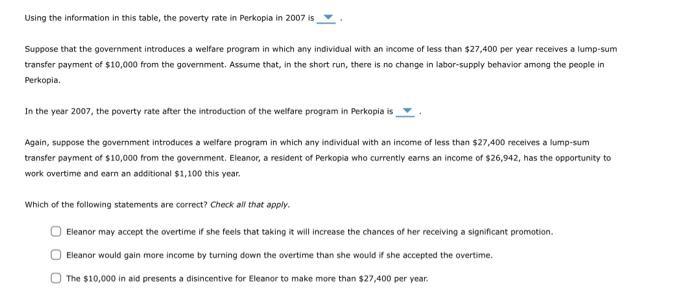 Solved 1. Income inequatity and the poverty rate The | Chegg.com