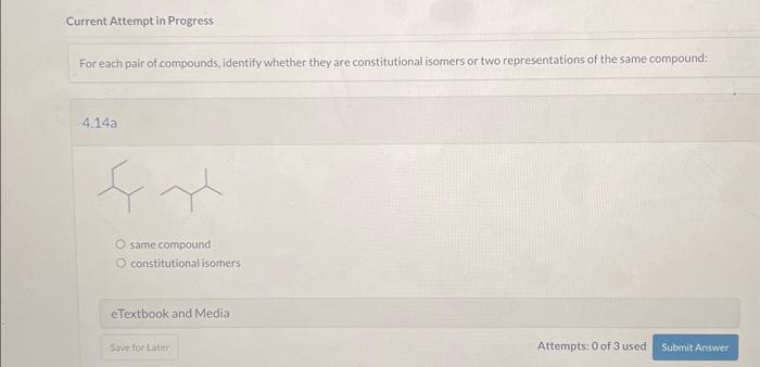 Solved For each pair of compounds, identify whether they are | Chegg.com