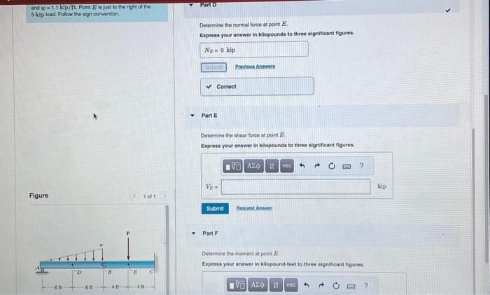 Solved consider the beam shown in the figure. Take P=5kip | Chegg.com
