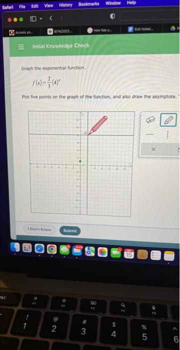 Solved Graph the exponential function. f(x)=32(4)x Plot five | Chegg.com