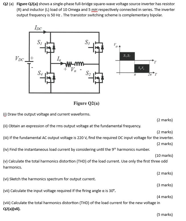 Solved Q2 (a) ﻿Figure Q2(a) ﻿shows a single-phase | Chegg.com