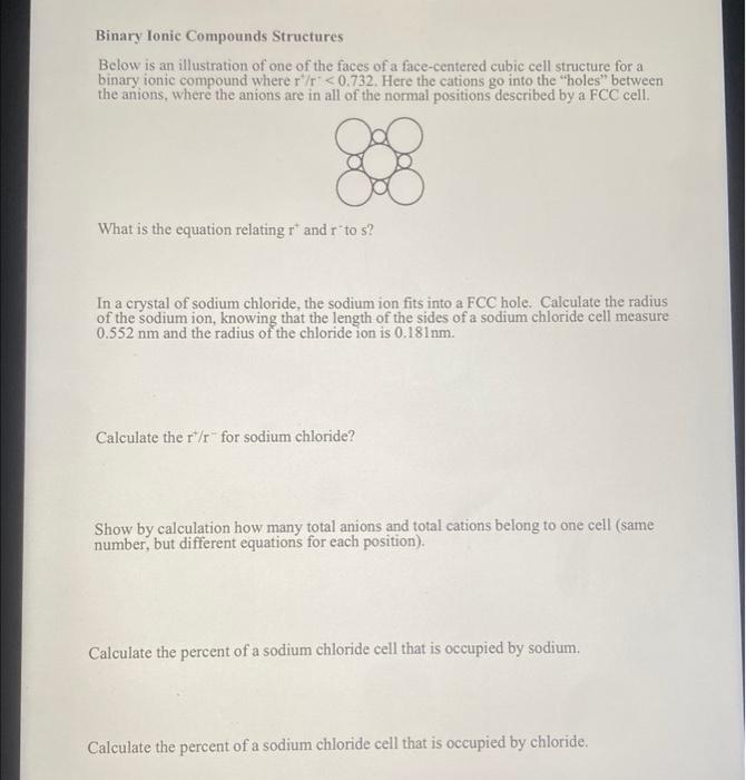 Solved Data: Experiment 9; Crystal Structures Simple Cubic | Chegg.com