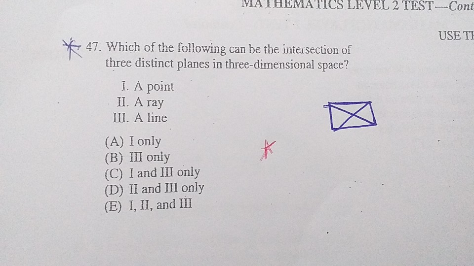 Solved * 37. P, Q and S are three distinct planes. The | Chegg.com