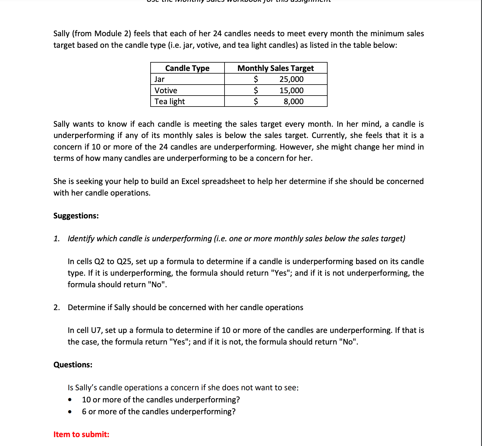Solved Sally (from Module 2) ﻿feels that each of her 24 | Chegg.com