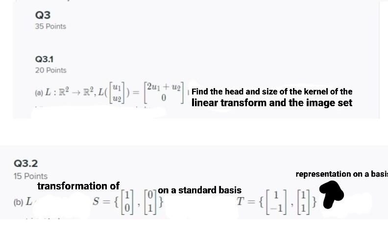 Solved Q3 35 Points Q3.1 20 Points (a) | Chegg.com