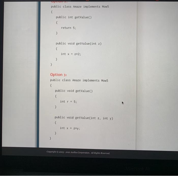 Solved Wows Interface: public interface Wow5 { public void | Chegg.com