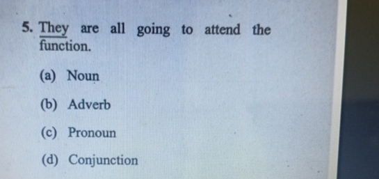 Solved They are all going to attend the function.(a) | Chegg.com