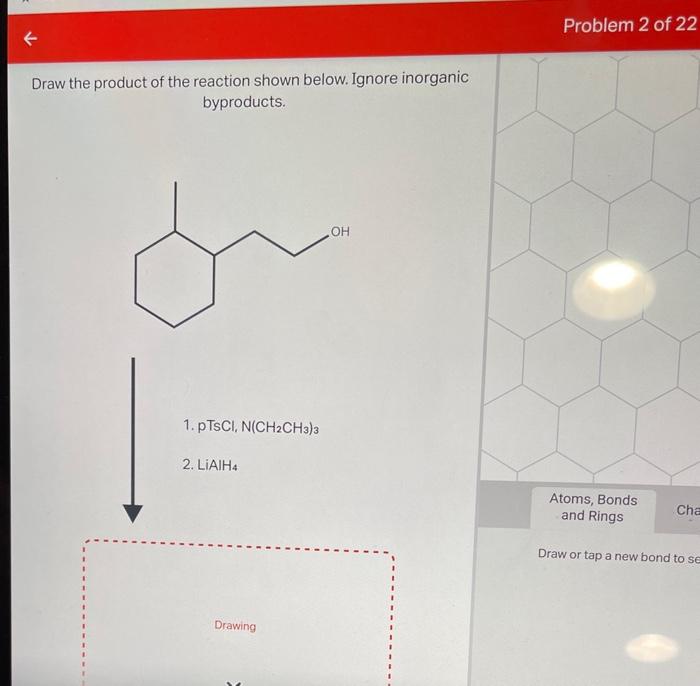 Solved Draw the product of the reaction shown below. Ignore | Chegg.com