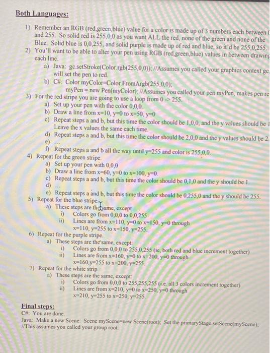 Solved CSE1322L Assignment 7 Concept Summary: 1 Graphics | Chegg.com