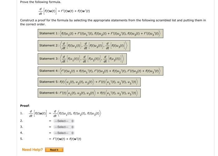 Solved Prove the following formula. | Chegg.com