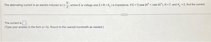 Solved The alernating current in an electric inductor is | Chegg.com