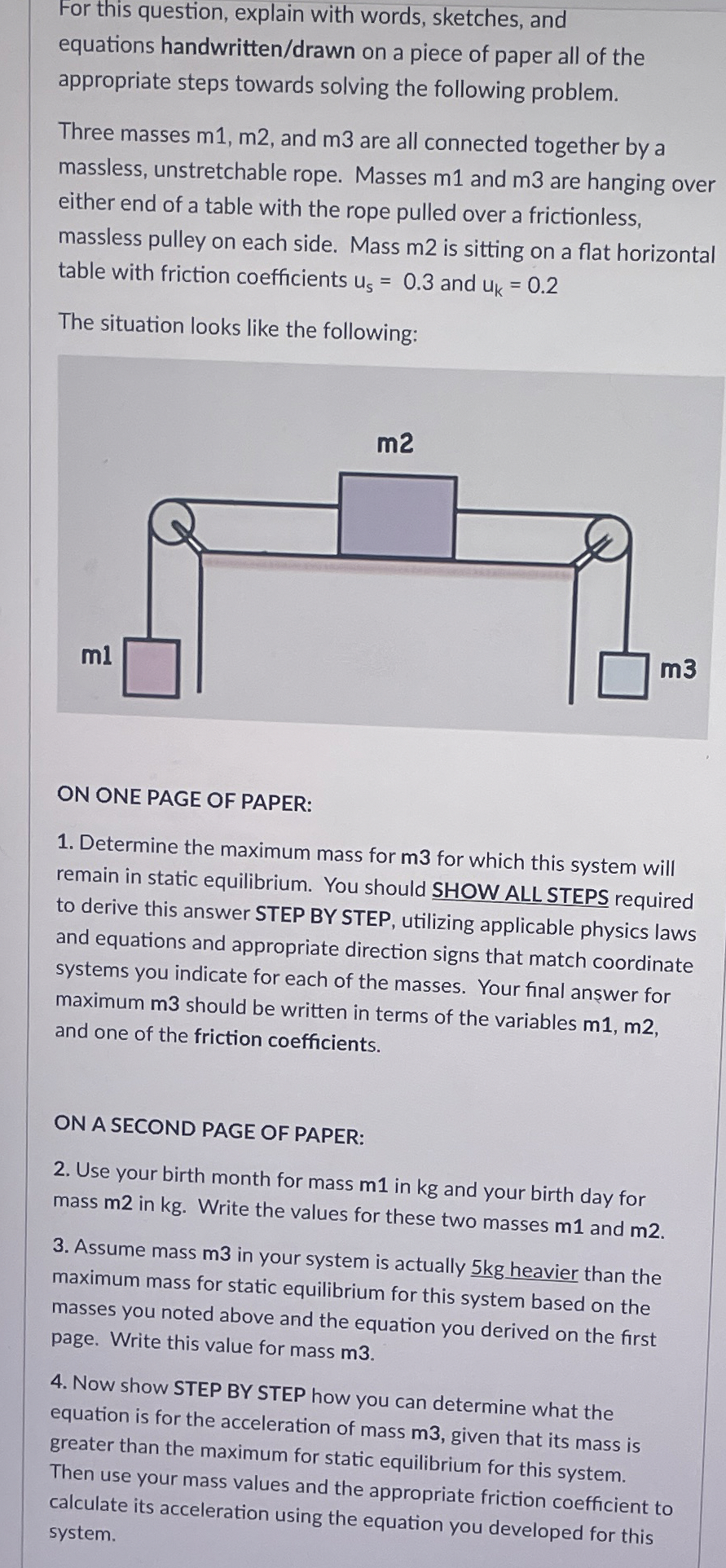 Solved For this question, explain with words, sketches, and | Chegg.com