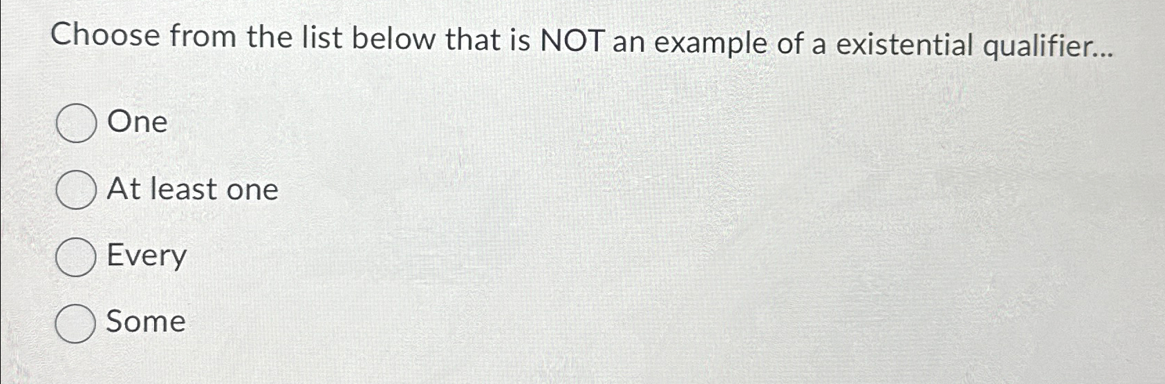 Solved Choose from the list below that is NOT an example of | Chegg.com