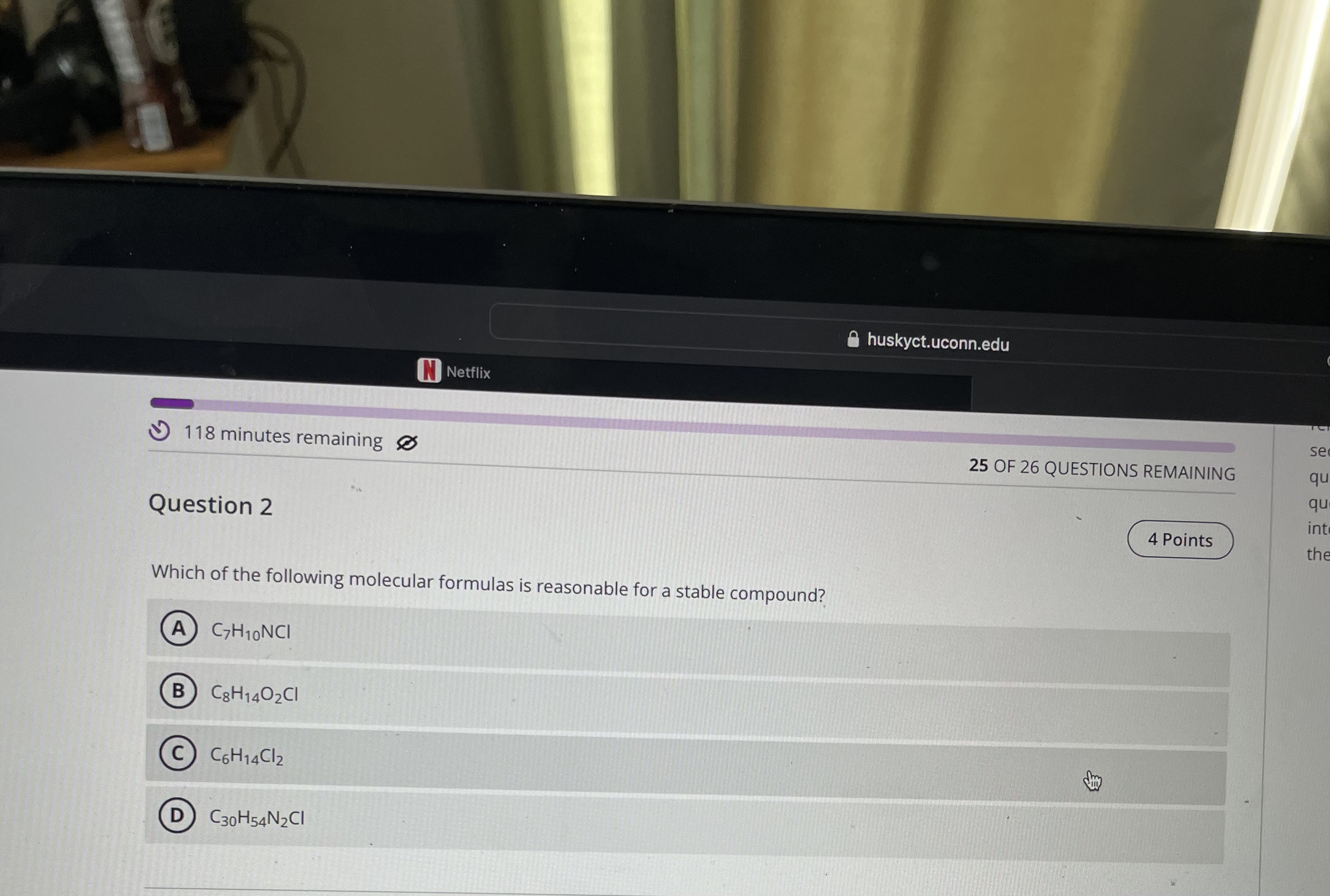 Solved Question 2Which of ﻿the following molecular formulas | Chegg.com