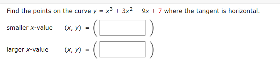 Solved Find the points on the curve y=x3+3x2-9x+7 ﻿where the | Chegg.com