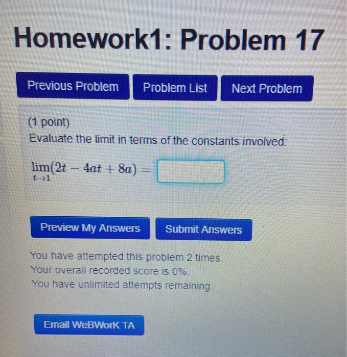 Solved Homework1 Problem 16 Previous Problem Problem List 
