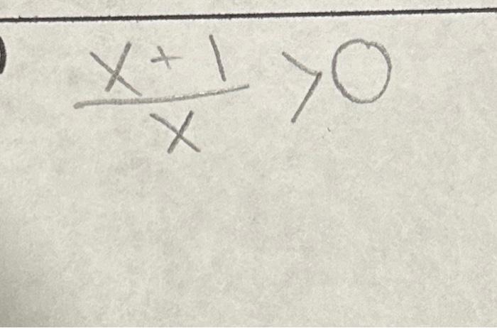 Solved xx+1>0 | Chegg.com