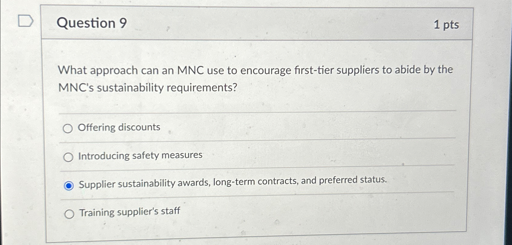 Solved Question 91ptsWhat approach can an MNC use to | Chegg.com