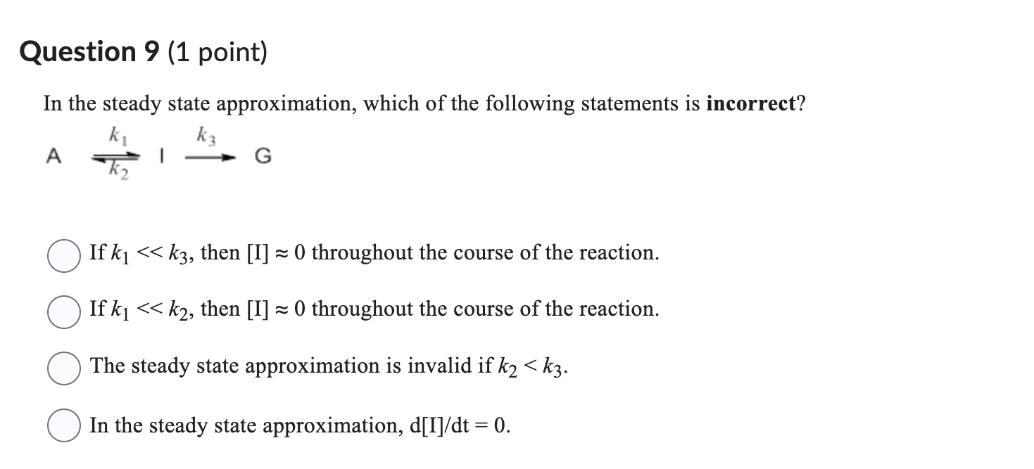 Solved Question 9 (1 ﻿point)In the steady state | Chegg.com