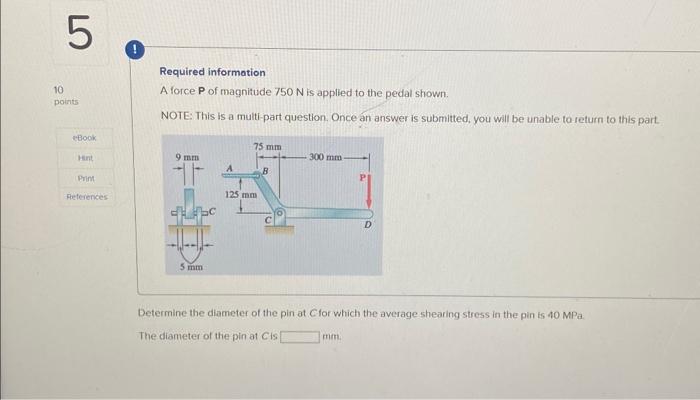 Solved LS 10 points eBook Hint Print References ! Required | Chegg.com