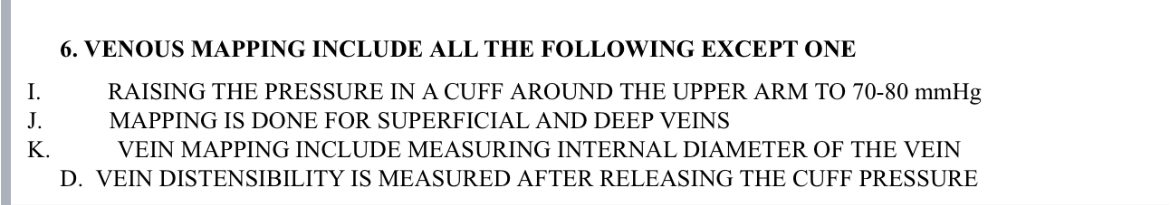 Solved VENOUS MAPPING INCLUDE ALL THE FOLLOWING EXCEPT ONEI. | Chegg.com