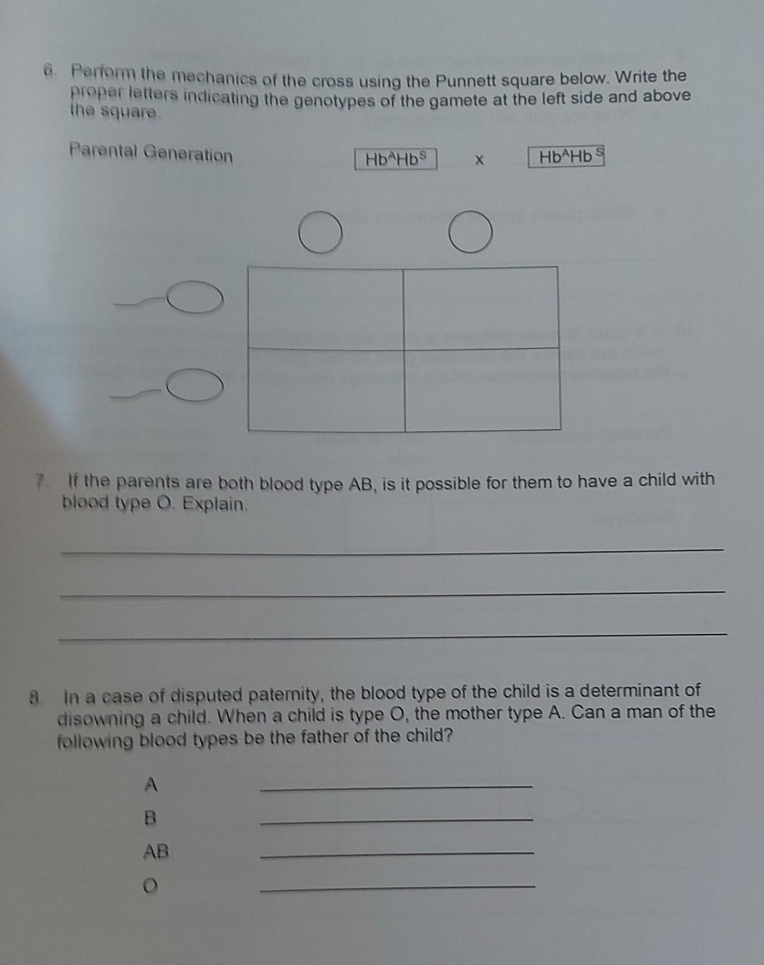 Solved 6. Perform the mechanics of the cross using the | Chegg.com